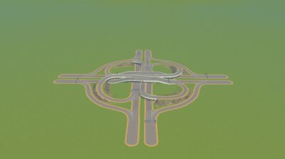 cloverleaf intersection cities skylines