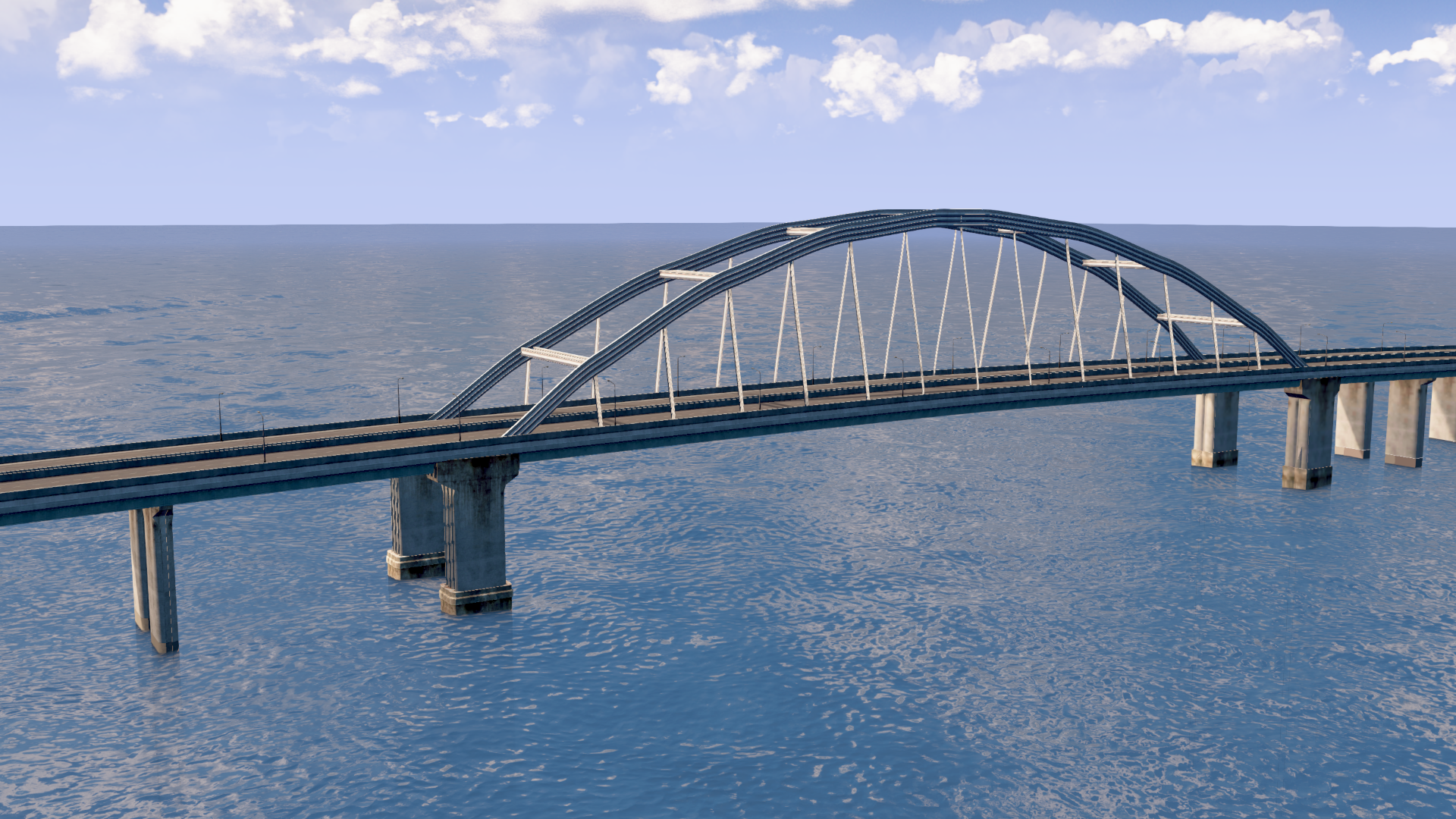 Modern large arch bridge | allbuilds.org